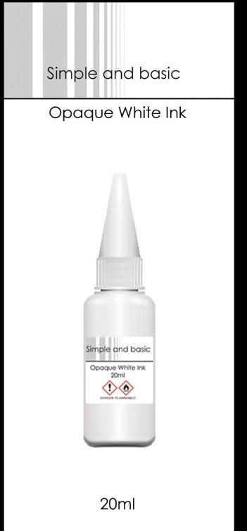 Simple and Basic Opaque White Ink SBI 001 - SIimple and Basic Ink ...