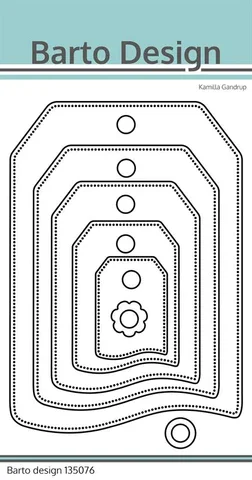 Barto Design Dies "A6 Tag" 135076 - Barto design Dies - LARSEN HOBBY