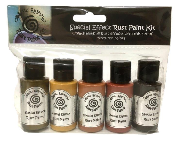Cosmic Shimmer Special Effects "Rust Paint Kit" 5x30ml CSSERUST - Paste ...