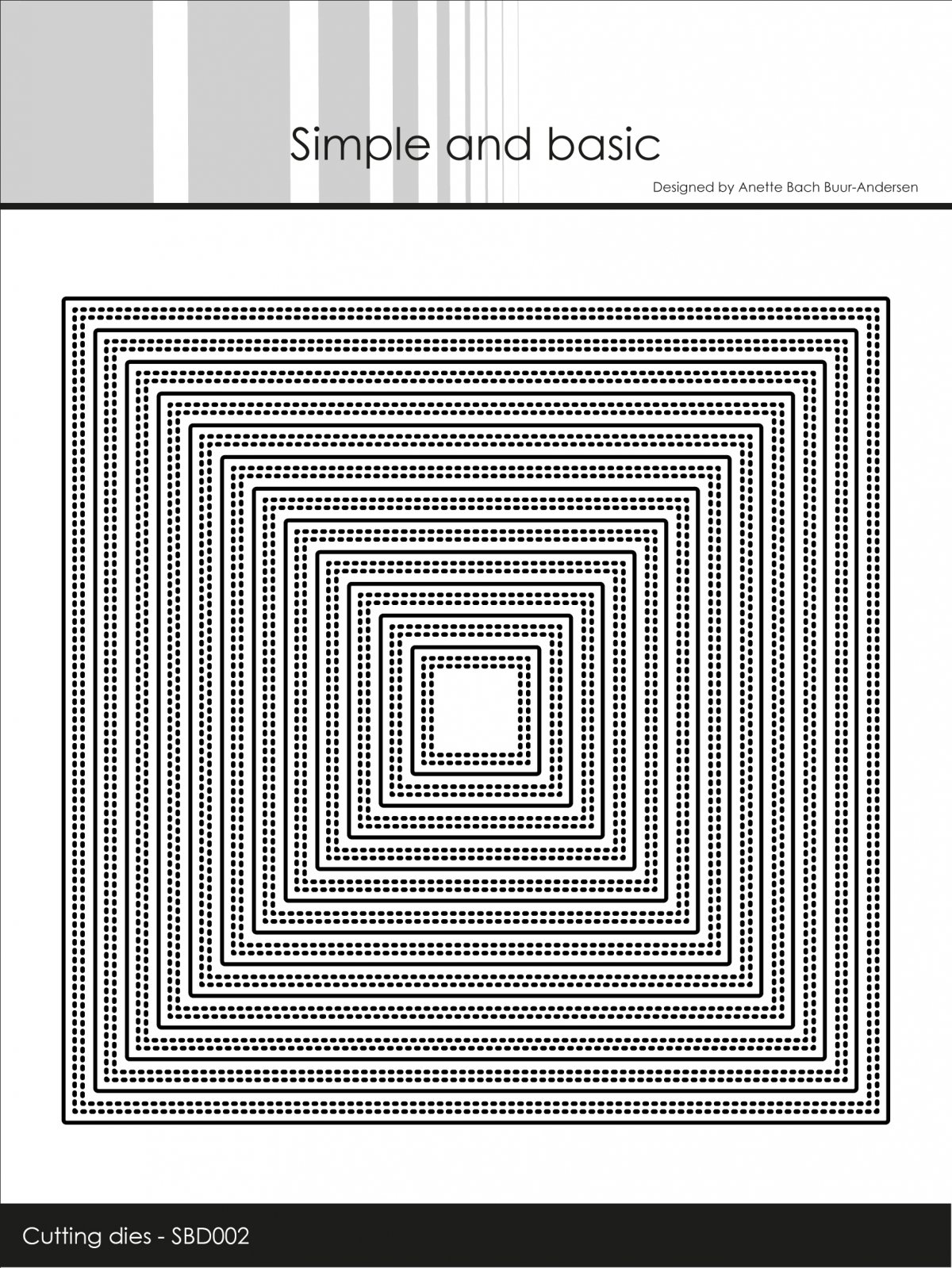 Simple and Basic - SBD002 - Double Pierced Square - Simple and Basic ...