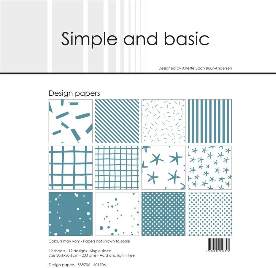 Simple and Basic Design Papers 30,5x30,5cm - SBP706 - SBP 30,5 X 30,5 ...