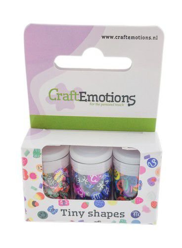 CraftEmotions Tiny Shapes - 3 tubes - various shapes 2 - Shakerfyld ...