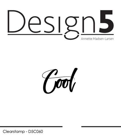 Design5 Clearstamp - Cool - D5C060 - Design5 Stempler - LARSEN HOBBY