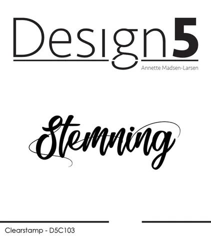 Design5 clearstamp "Stemning" D5C103 - Design5 Stempler - LARSEN HOBBY