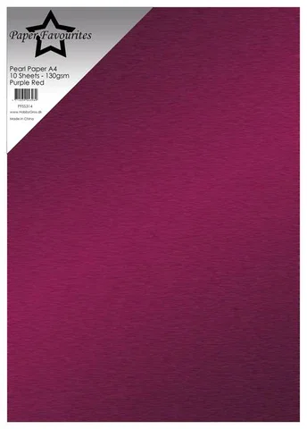 Paper Favourites Pearl Paper 130 gr A4 "Purple Red" PFSS314 - Paper ...