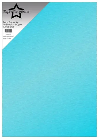 Paper Favourites Pearl Paper 240 gr A4 "Cloud Blue" PFSS410 - Paper ...