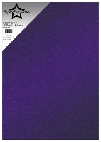 Paper Favourites Pearl Paper 240 gr A4 "Purple" PFSS412 - Paper ...