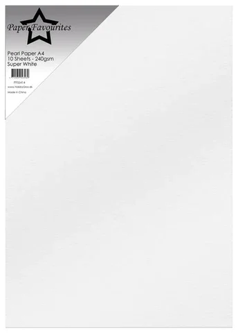 Paper Favourites Pearl Paper 240 gr A4 "Super White" PFSS414 - Paper ...
