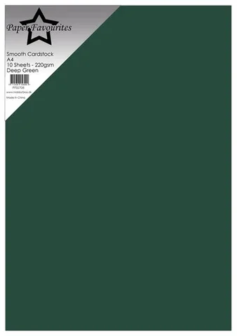 Paper Favourites Smooth Cardstock "Deep Green" PFSS708 A4 - Paper ...