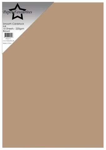 Paper Favourites Smooth Cardstock "Brown" PFSS711 A4 - Paper Favourites ...