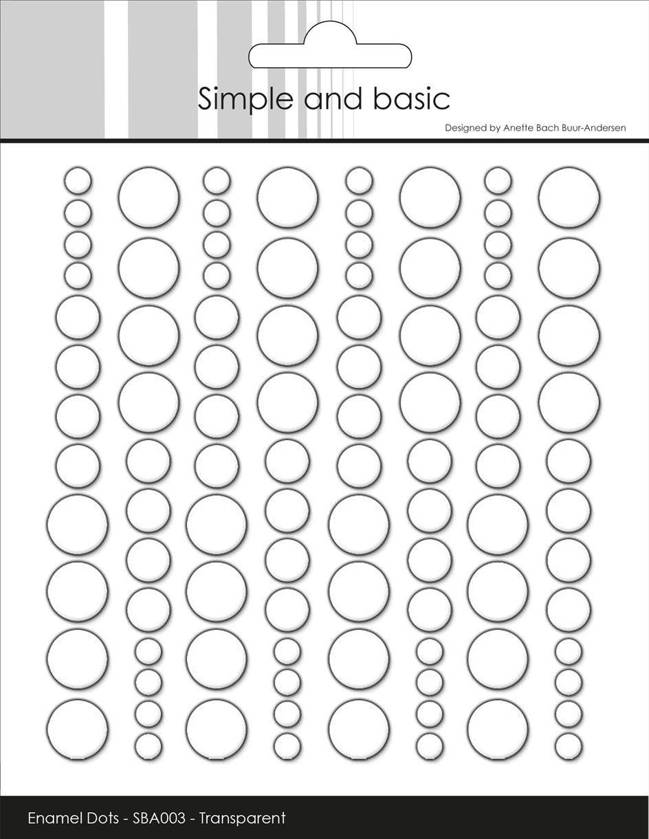 Simple and Basic Enamel Dots - SBA003 - Clear Water (Transparent ...