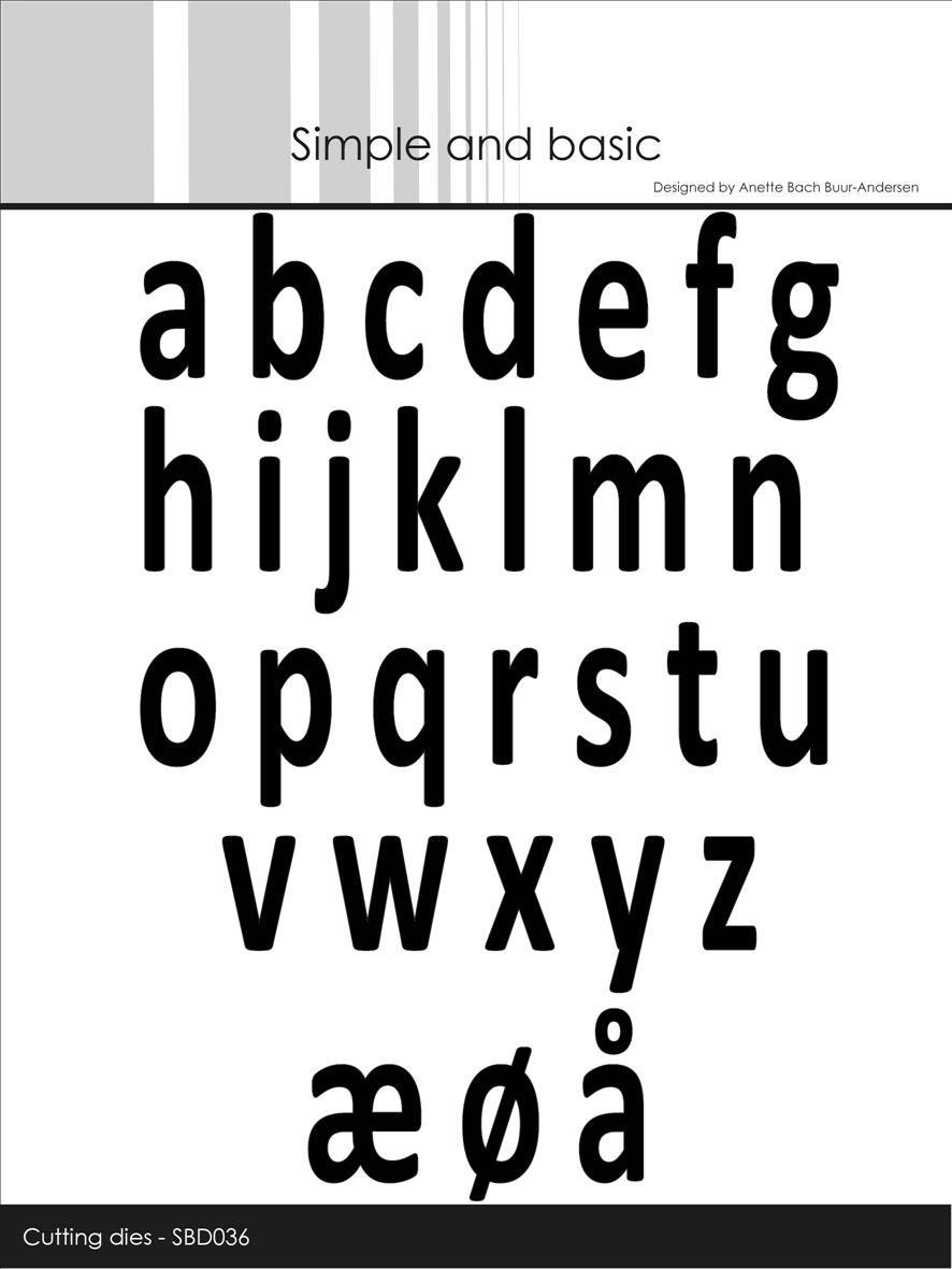 Simple and Basic - SBD036 - Alphabet - small letters - Simple and Basic ...