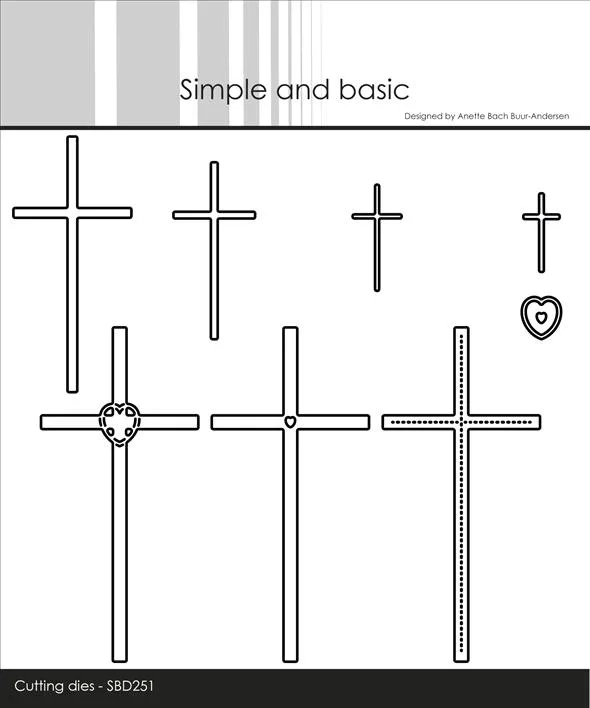 Simple and Basic - SBD251 Crosses - Simple and Basic Dies - LARSEN HOBBY