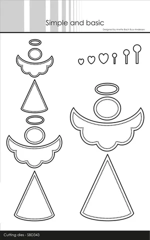 Simple and Basic die "Angels" SBD343 - Simple and Basic Dies - LARSEN HOBBY