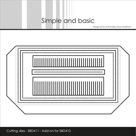 Simple and Basic die "Add-On for Cute Bag #SBD410" SBD411 - Simple and Basic Dies - LARSEN HOBBY