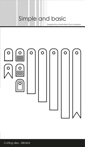 Simple and Basic die "Narrow Tags" SBD424 - Simple and Basic Dies ...