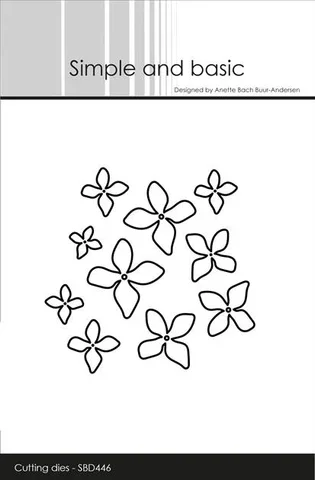 Simple and Basic die "Flowers" SBD446 - Simple and Basic Dies - LARSEN HOBBY