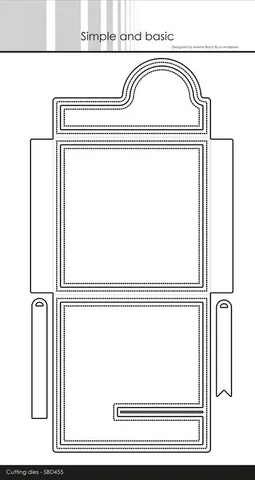 Simple and Basic die "10x10 Envelope w/Snap Closure" SBD455 - Simple and Basic Dies - LARSEN HOBBY