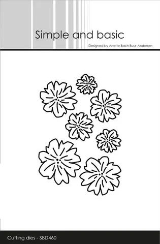 Simple and Basic die "Flowers" SBD460 - Simple and Basic Dies - LARSEN ...
