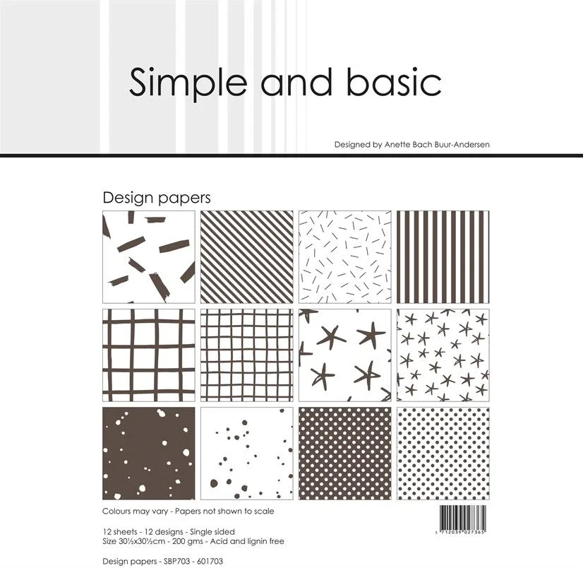 Simple and Basic Design Papers 30,5x30,5cm - SBP703 - SBP 30,5 X 30,5 ...