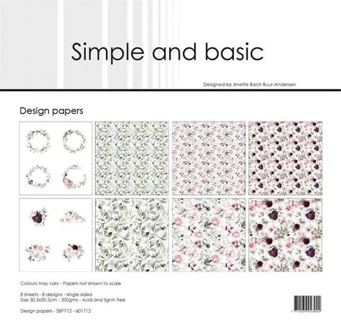 Simple and Basic Design Papers 30,5x30,5cm - SBP712 - SBP 30,5 X 30,5 ...