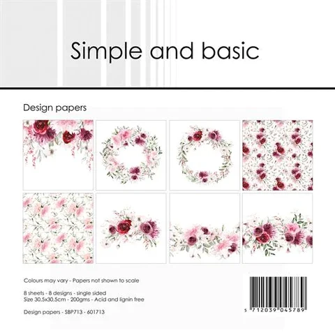 Simple and Basic Design Papers 30,5x30,5cm - SBP713 - SBP 30,5 X 30,5 ...