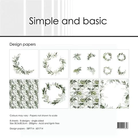 Simple and Basic Design Papers 30,5x30,5cm - SBP714 - SBP 30,5 X 30,5 ...