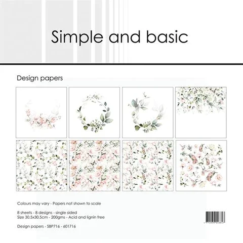 Simple and Basic Design Papers 30,5x30,5cm - SBP716 - SBP 30,5 X 30,5 ...