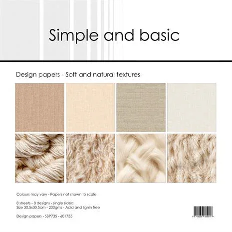 Simple and Basic Design Papers 30,5x30,5 cm - SBP735 - SBP 30,5 X 30,5 ...